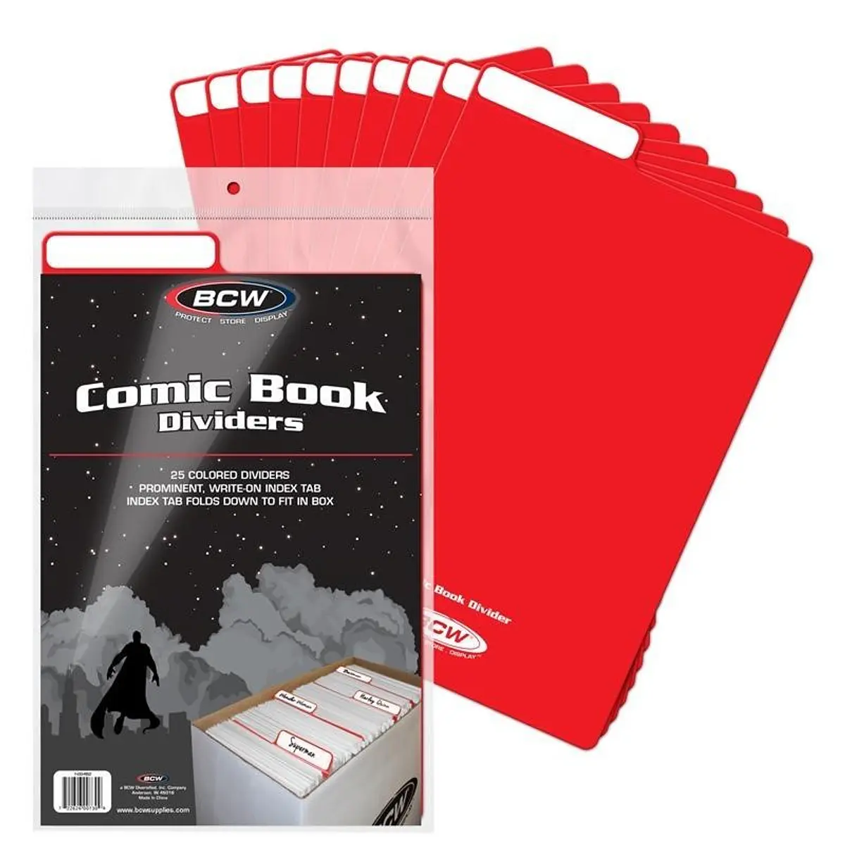Separadores Bcw Comic Book Dividers Red