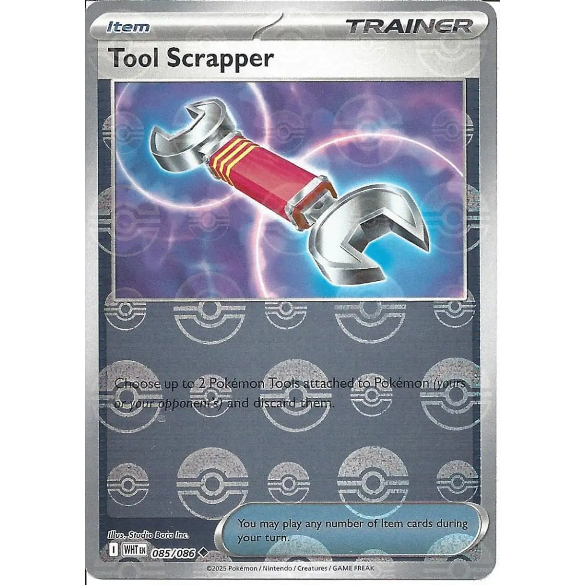 Tool Scrapper (Poke Ball Pattern) 085/086 - Inglés - White F