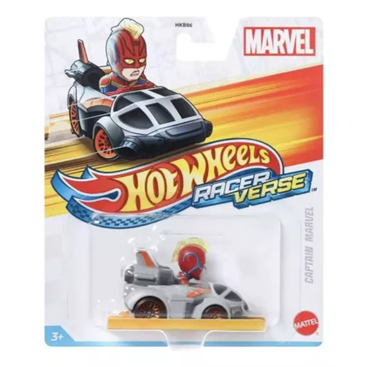 Mattel Hot Wheels Racer Verse Marvel Captain Marvel