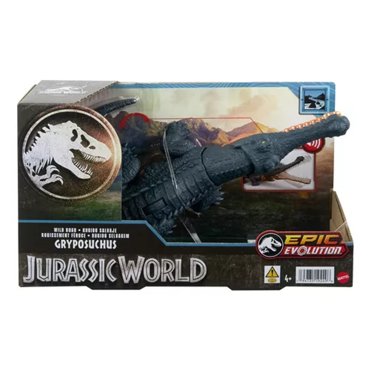 Jurassic World Dinosaurio Juguete Rugido Salvaje Gryposuchus