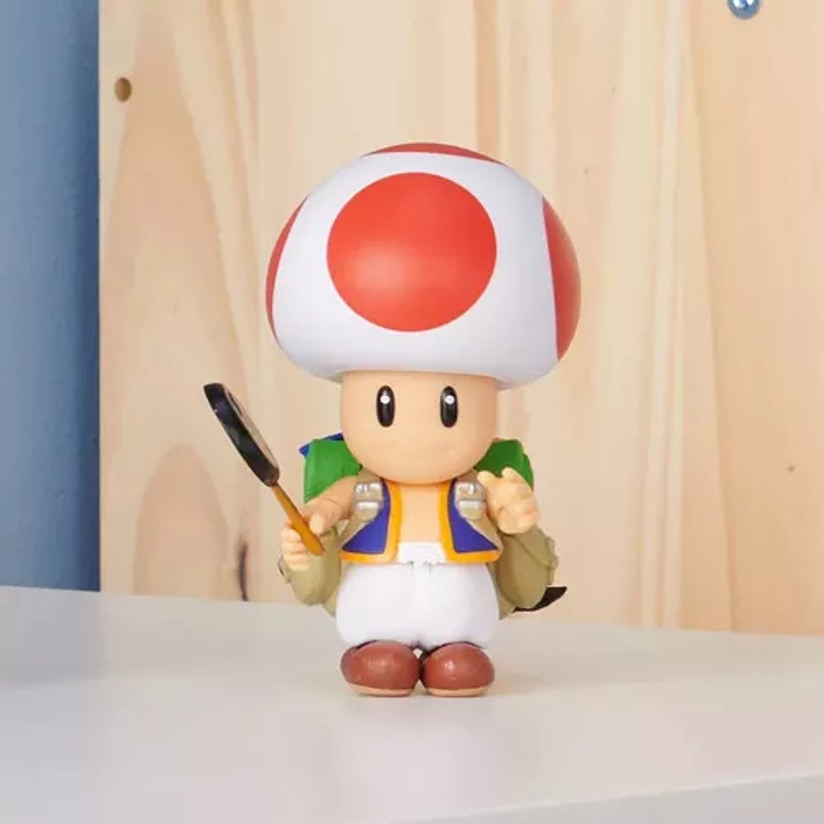 figura de Super Mario Bros Movie Toad Con Sarten 10cm Jakks