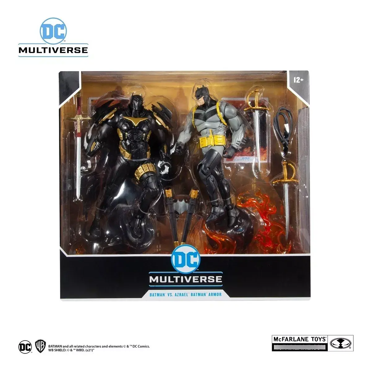 Batman Figura Azrael Armor Batman 2 Pack Dc White Mcfarlane
