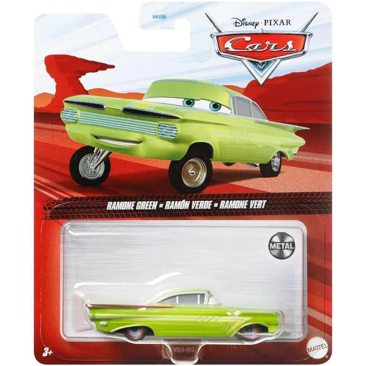 Disney Pixar Cars Vehículo de Ramón Verde a Escala 1:55