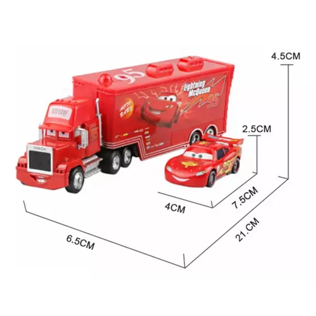 ( Restock 4 ) Pack Set Cars De Disney rayo mcqueen y mack Au