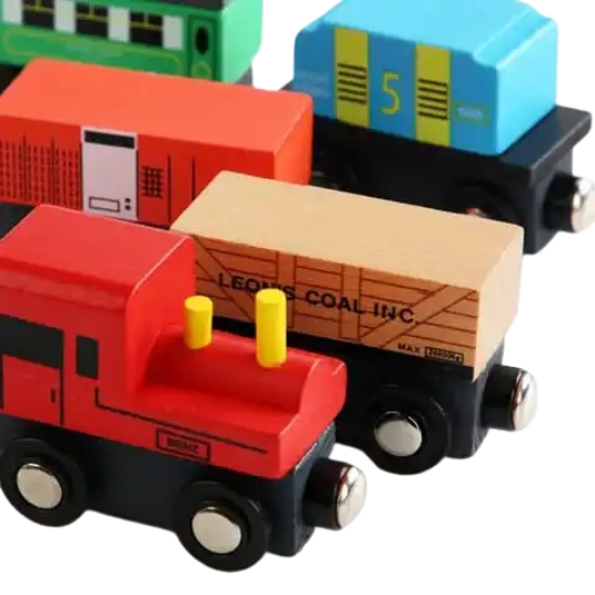 Set Trenes de Madera