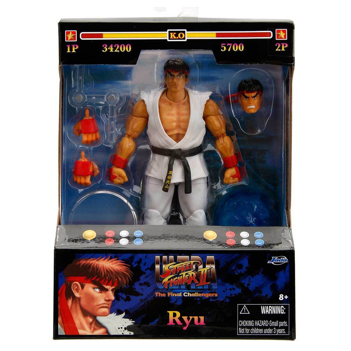 Figura Ryu 6 Blanca - Street Fighter
