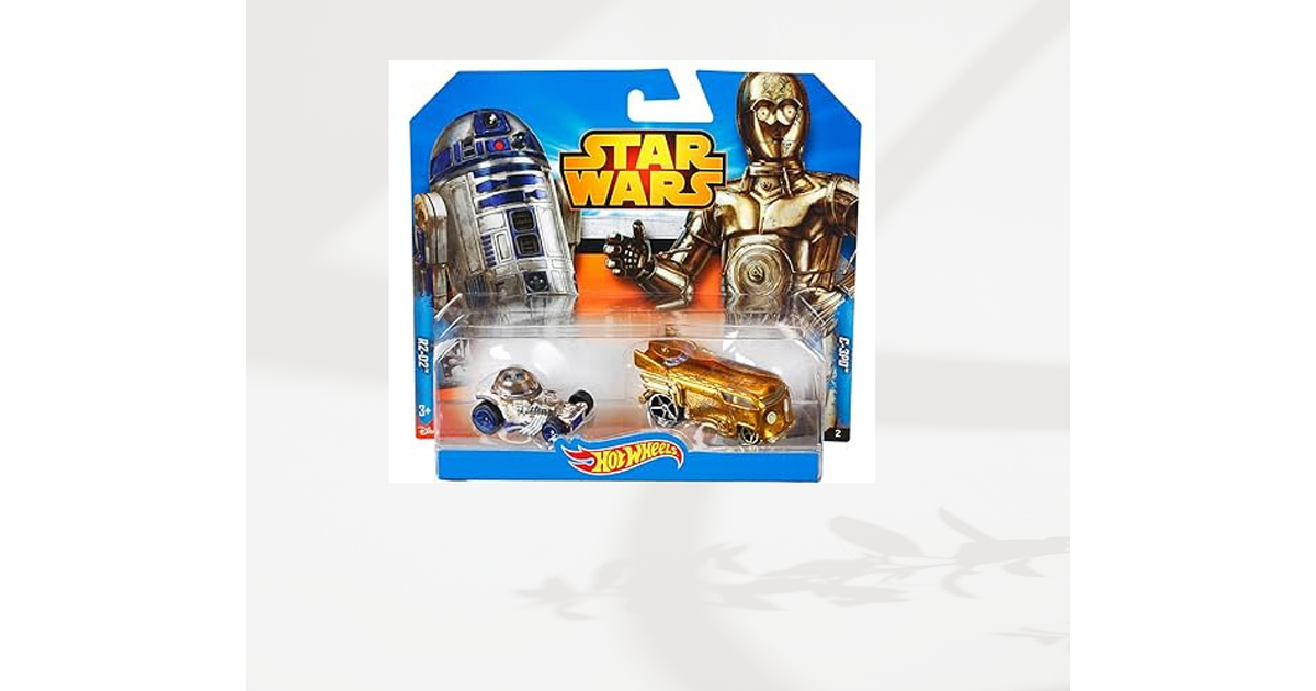 Hot Wheels Star Wars R2 D2 & C3po Dorado
