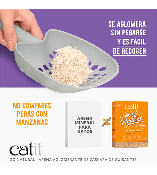 Arena con aroma Vainilla Catit GO natural