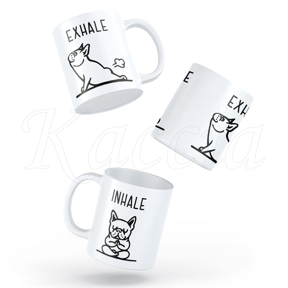 Caneca Inhale Exhale Dog