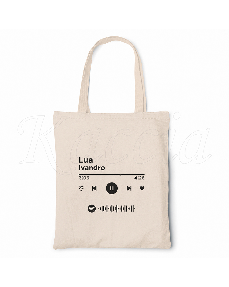 Saco Tote Bag Personalizado Spotify