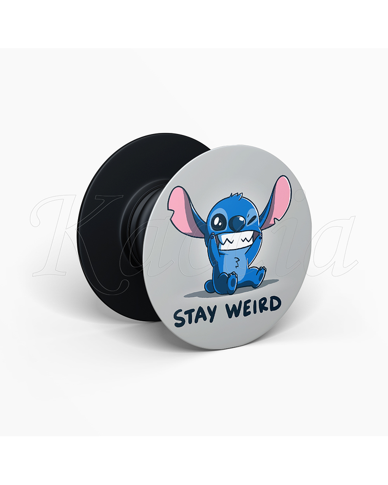 Pop Socket Stay Weird Stitch