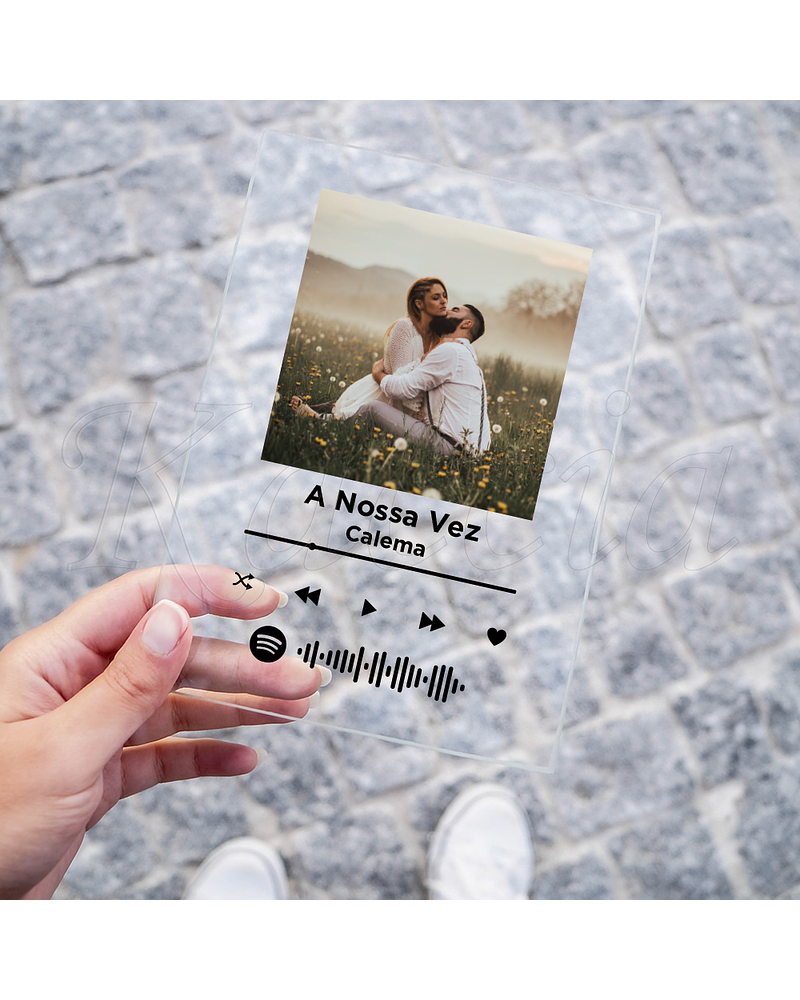 Placa Spotify Personalizada com Foto Simple