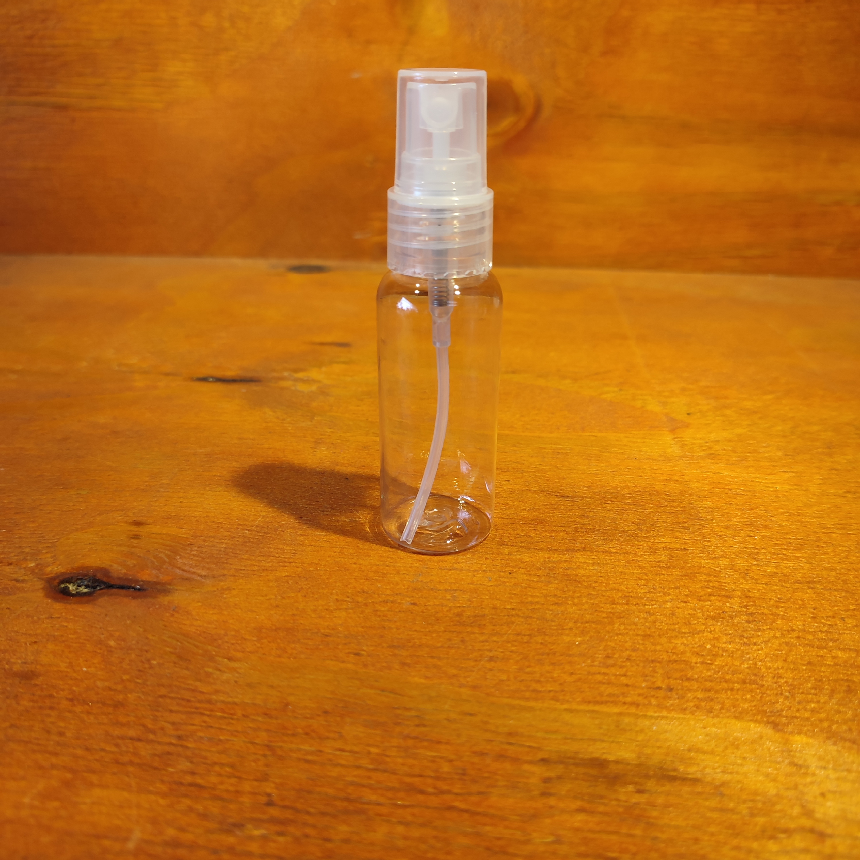 Pack 5 Unidades Botella PET cilindro 30ml con tapa spray