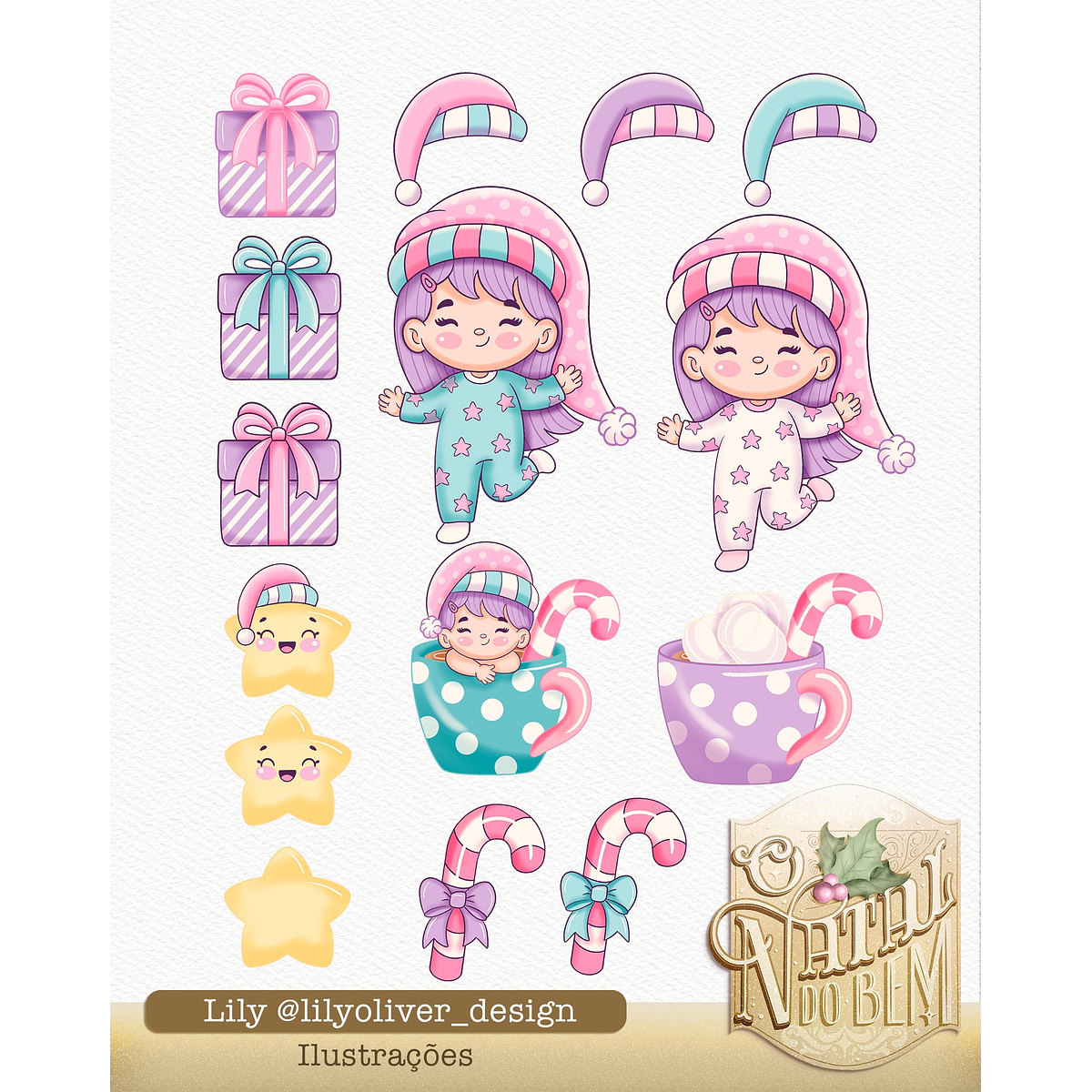 KIT DIGITAL NATAL - LILLY OLIVER