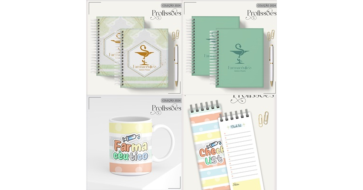 Aquivo Encadernação Kit Farmacêutico - LINA CRIATIVA