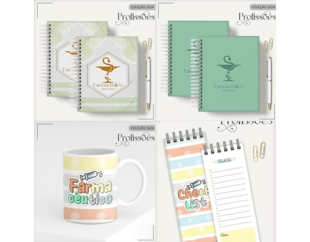 Aquivo Encadernação Kit Farmacêutico - LINA CRIATIVA