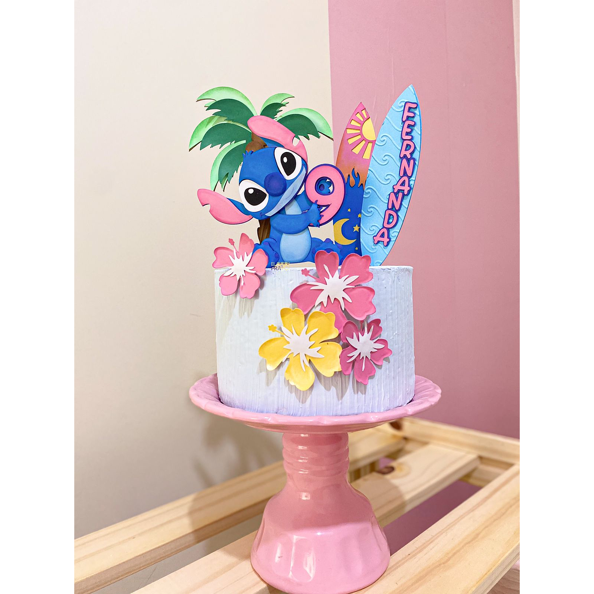 Arquivo Topo de Bolo Stitch