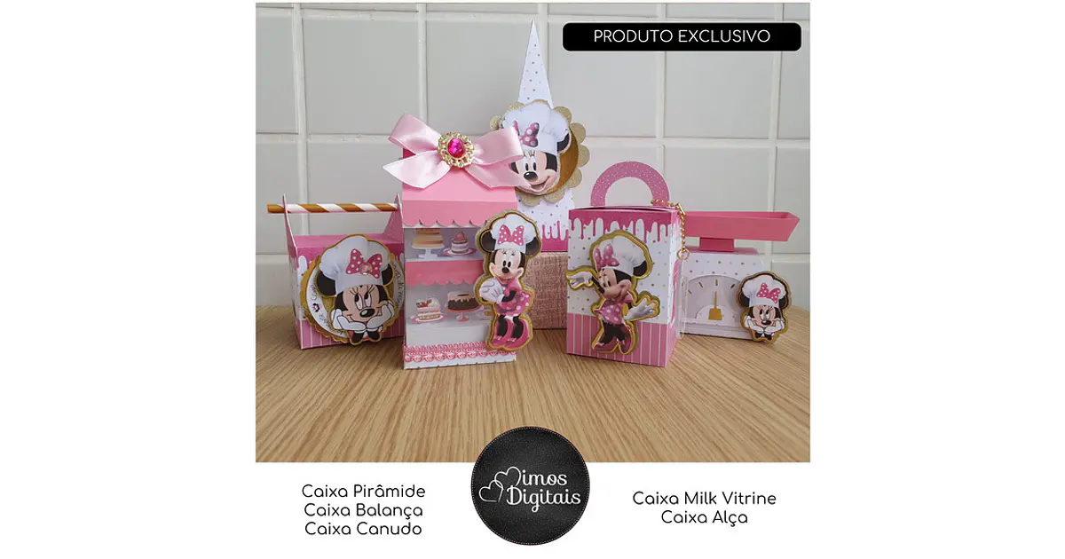 Arquivo de corte minnie confeiteira