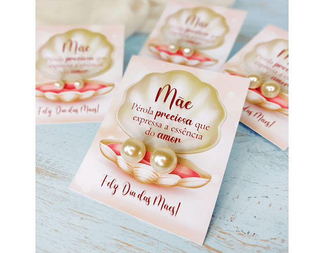 Arquivo de Corte Card Concha Brinco Dia das Mães