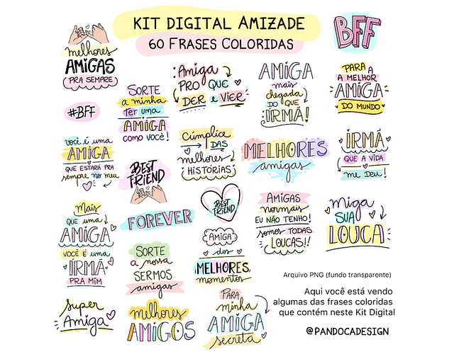 Kit Digital Amizade - Pandoca