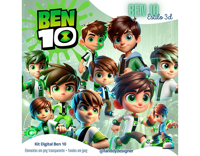 Kit Digital Ben 10 Cute 3D