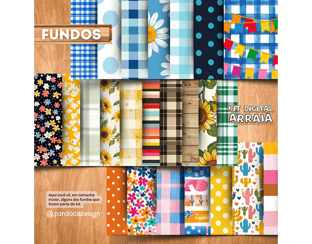 Kit Digital Festa Junina Arraiá Completo - PANDOCA