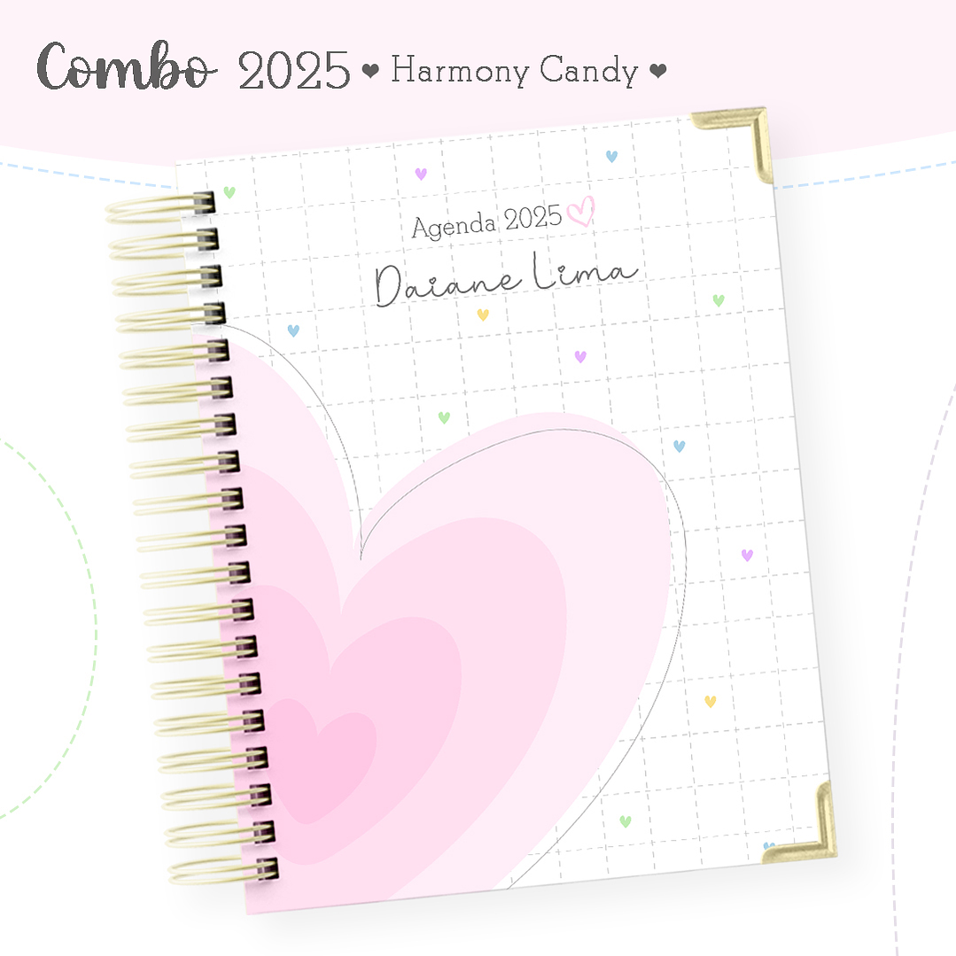 Arquivo Agenda Harmony Candy 2025 - COMBO COMPLETO