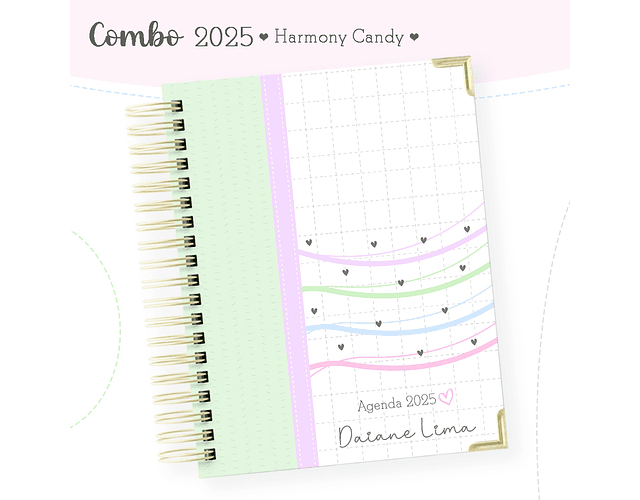 Arquivo Agenda Harmony Candy 2025 - COMBO COMPLETO