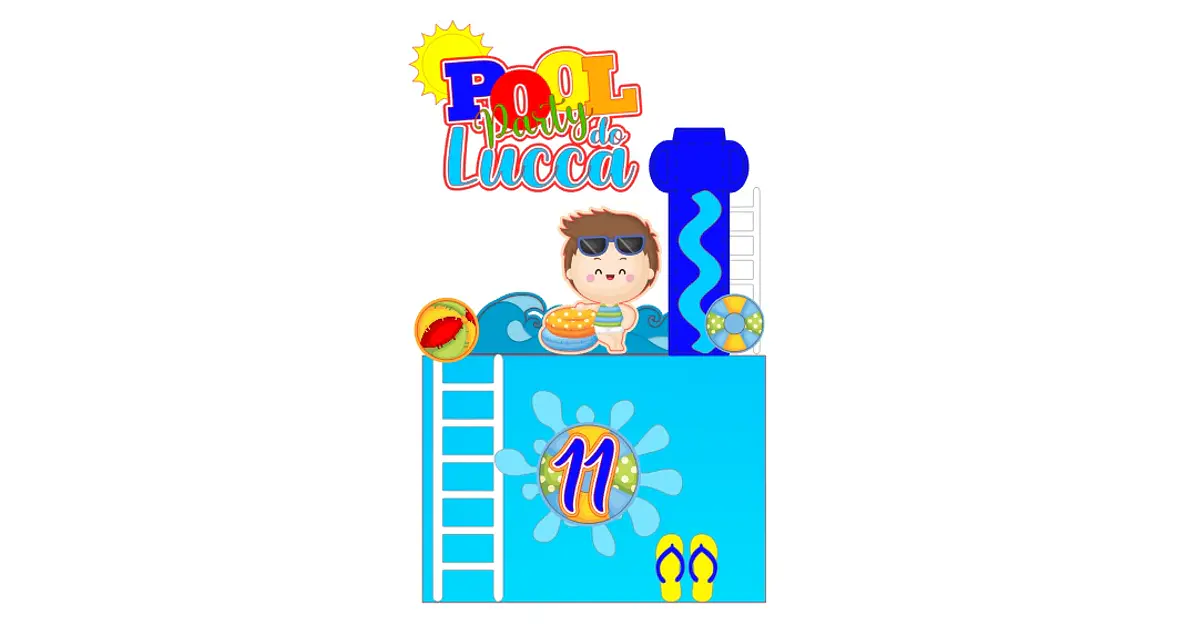 Arquivo de Corte Topo Pool Party