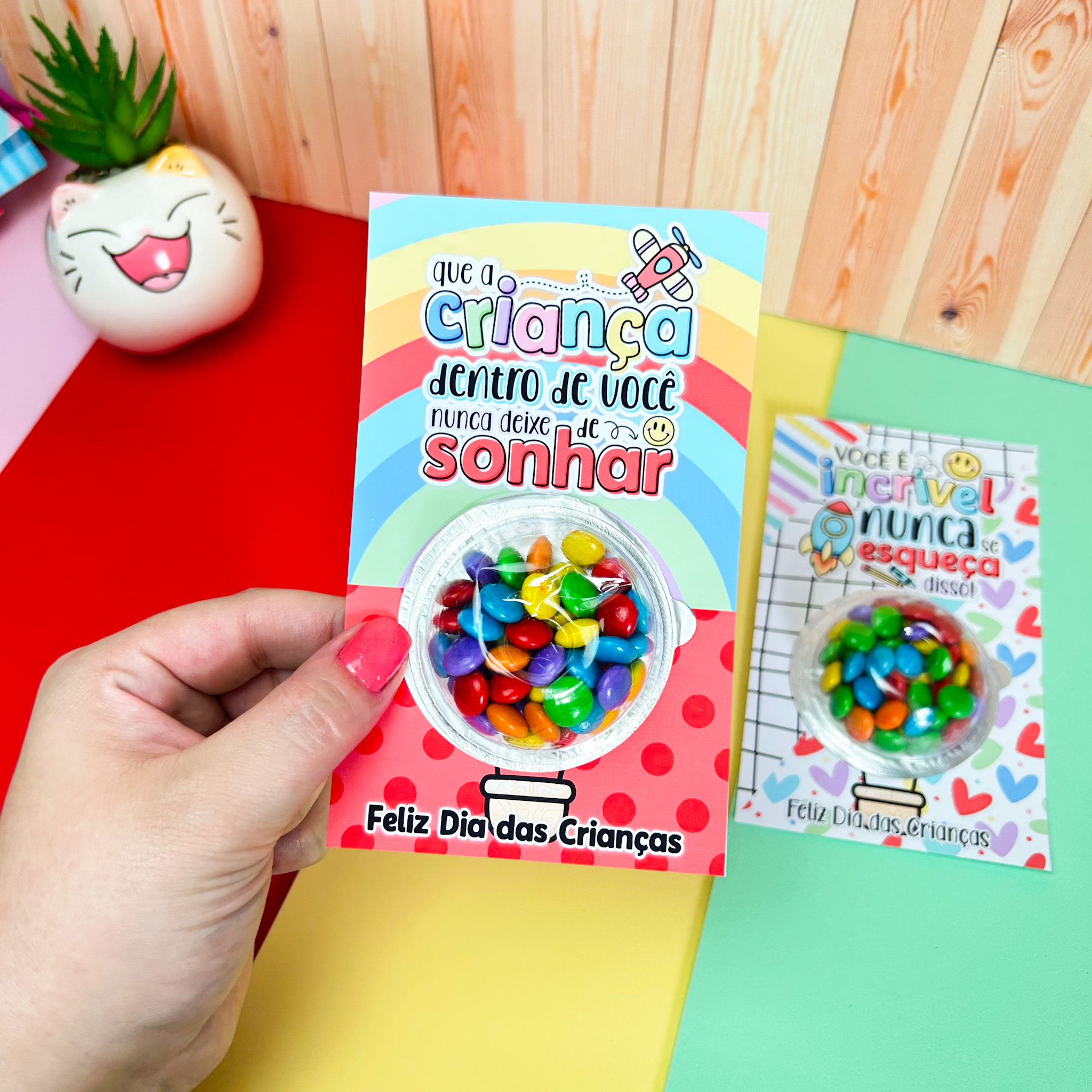 Arquivo Card para Coloretti ou Blister Dia das Crianças