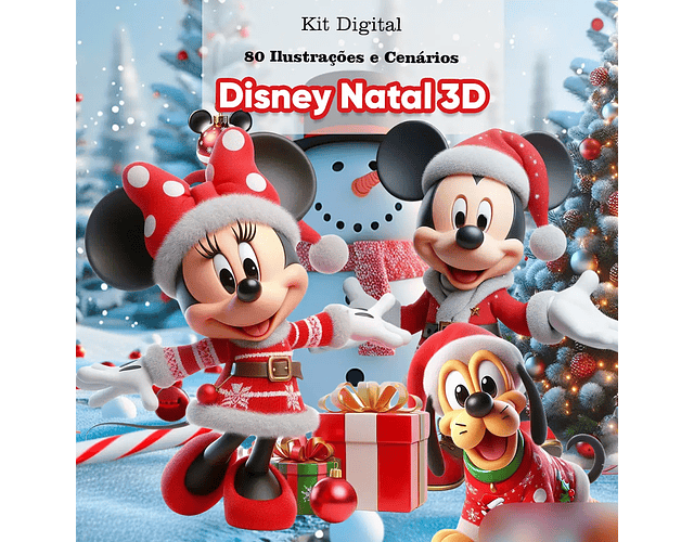 Kit Digital Natal Disney - illustradeb