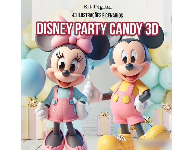 Kit Digital Disney Party Candy - illustradeb