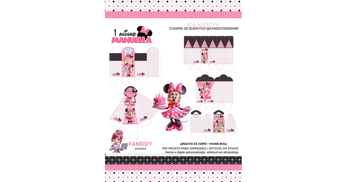 Arquivo de Corte Minnie 112 - FANDDY