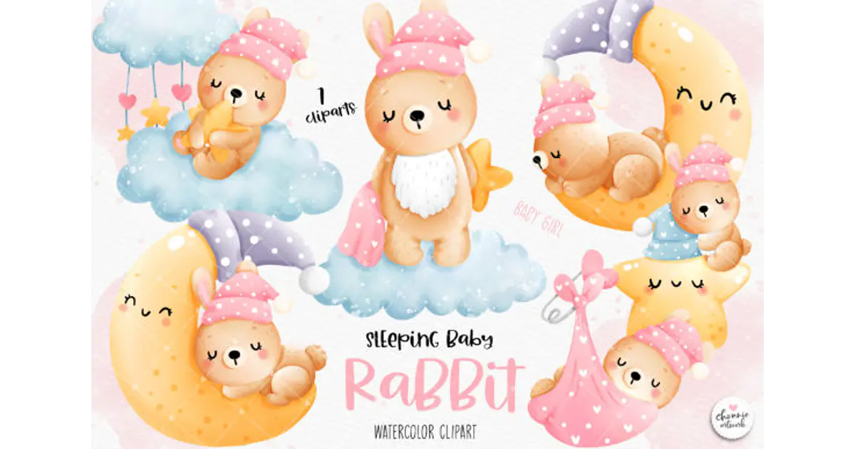 Kit Digital Coelhinha Menina Arts - Chonnie Arts
