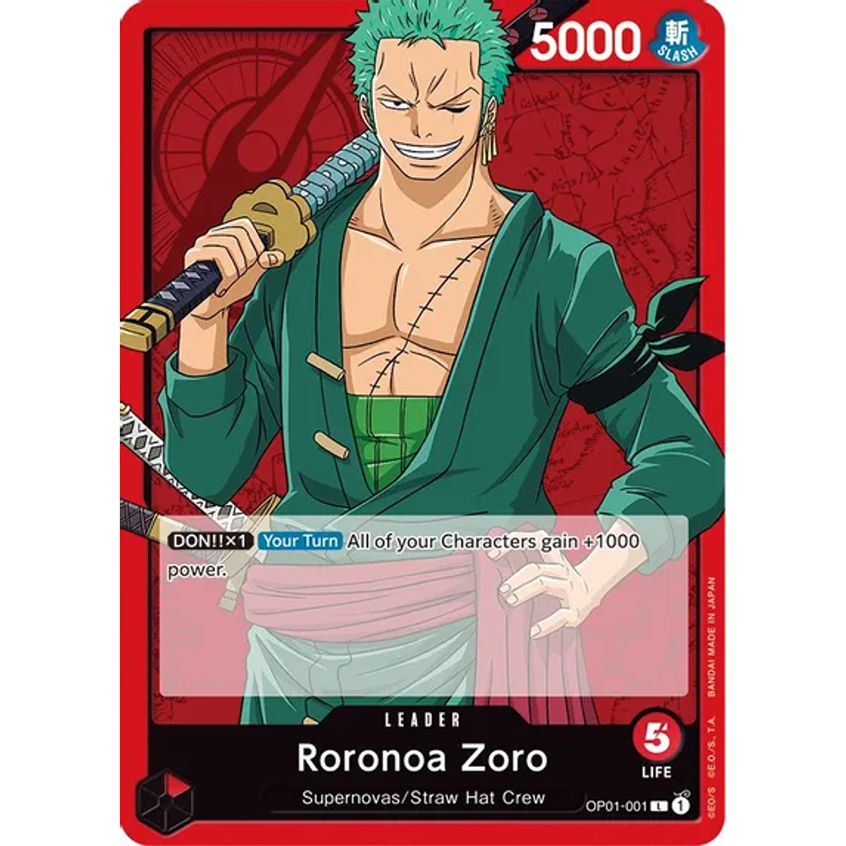 Roronoa Zoro (001) - Romance Dawn (OP01)