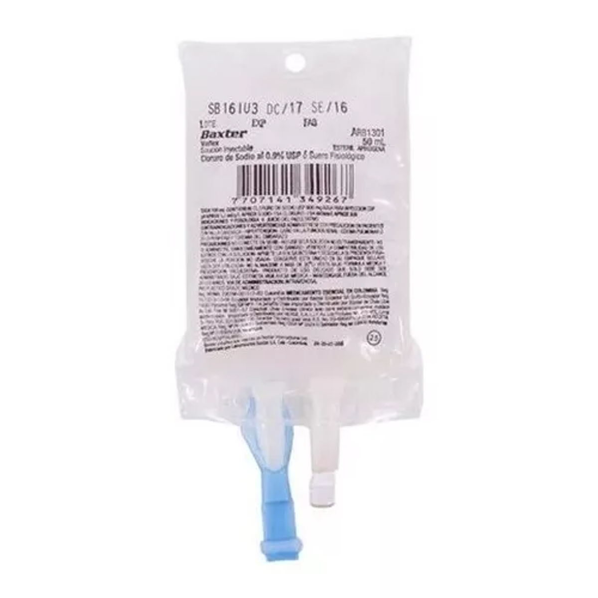 Cloruro de Sodio 0,9% bolsa flex 250ml Baxter