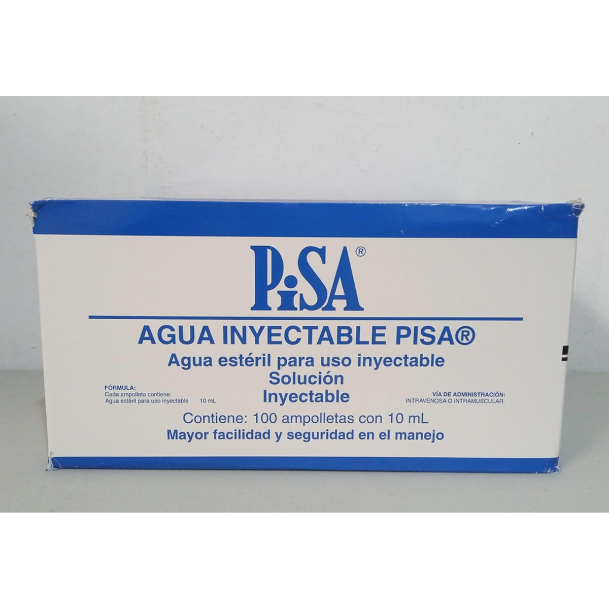 Agua para Inyectables Ampolla plástica 10ml Pisa