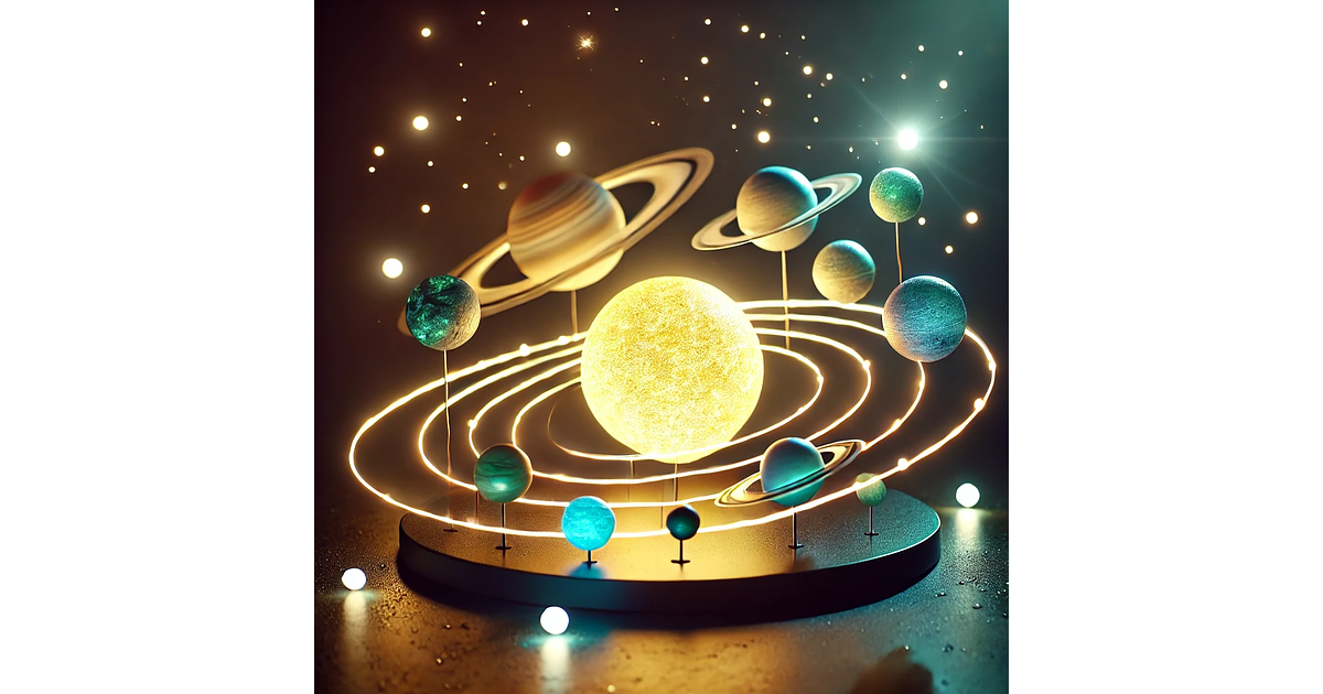 Glow in the Dark Solar System Model