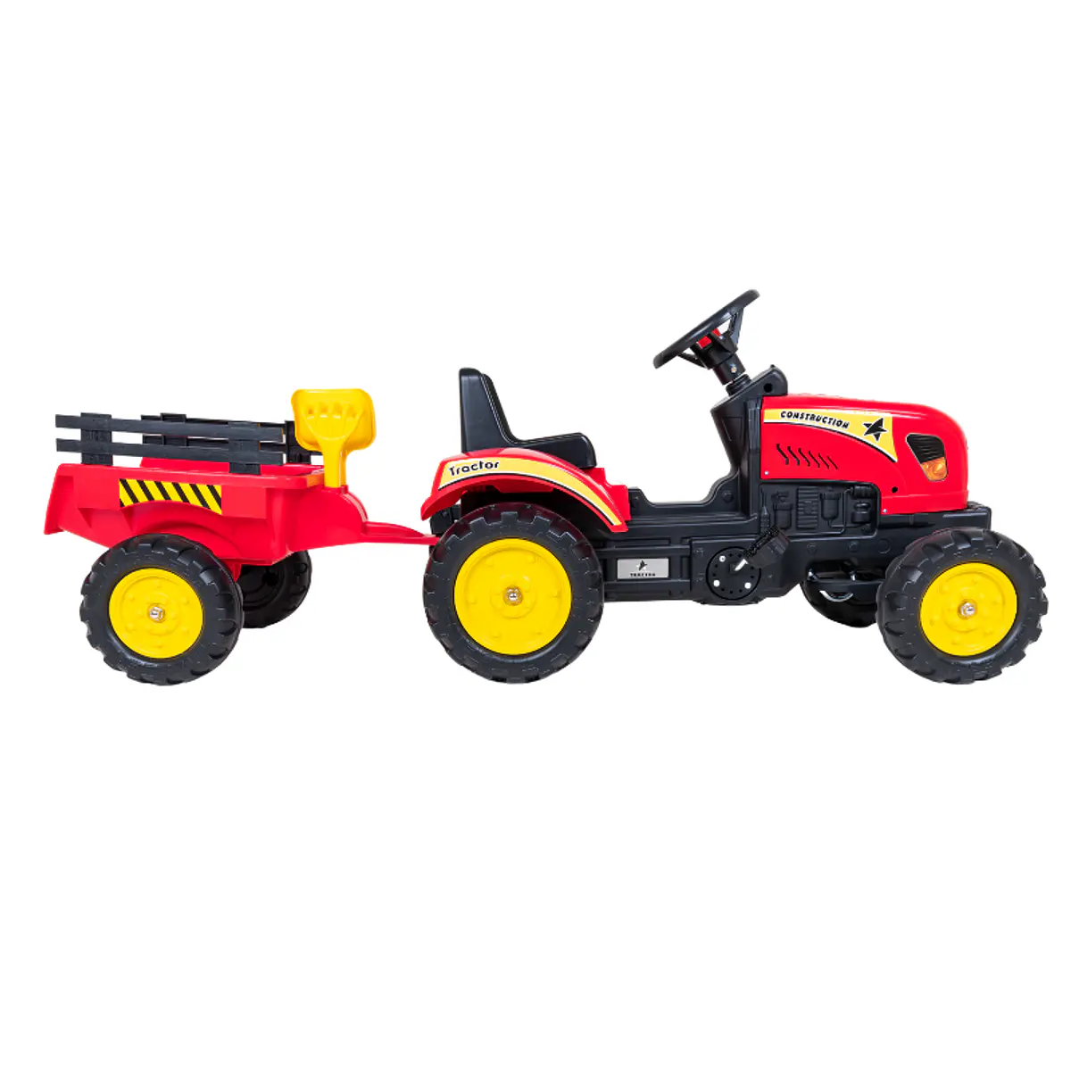 Tractor Con Carro Rojo Kidscool