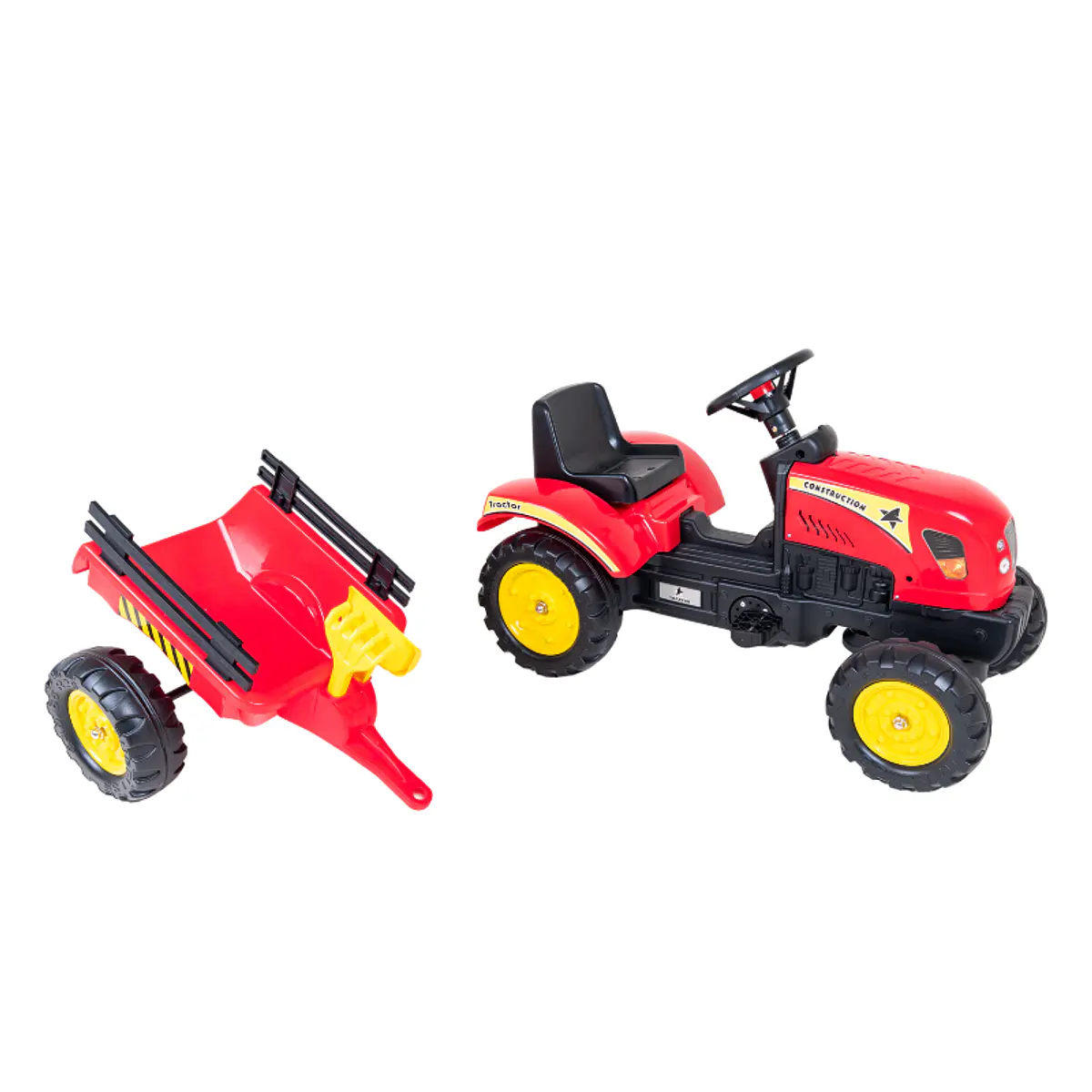 Tractor Con Carro Rojo Kidscool