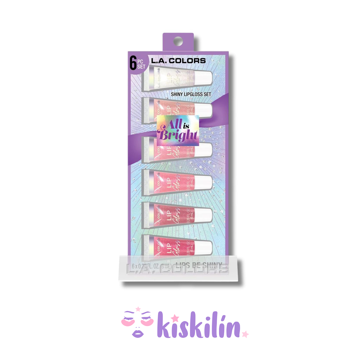 L.A Colors- Set 6 brillos labiales