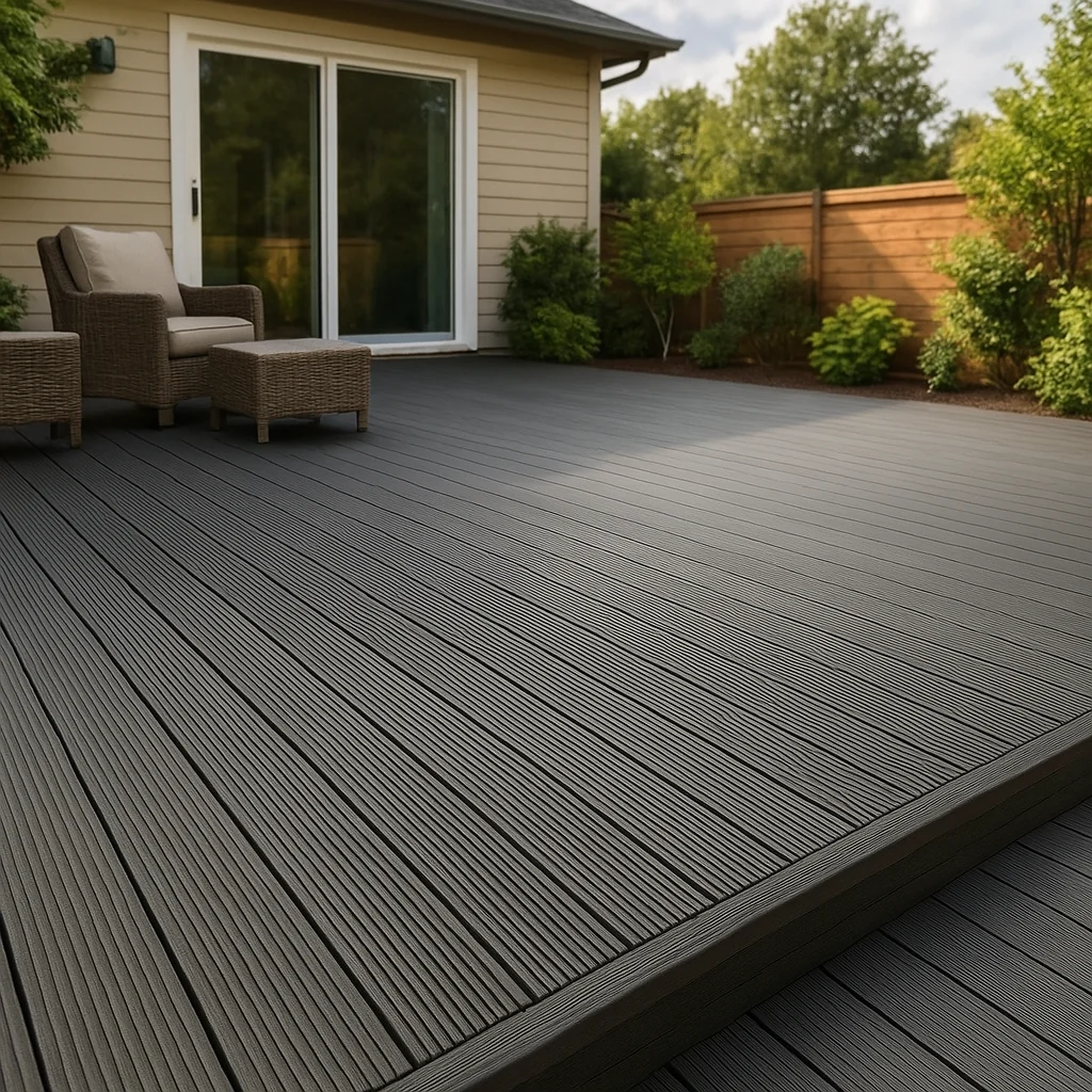 Pack de 5 Deck exterior WPC Color Gris Oscuro | KLIK Muebles