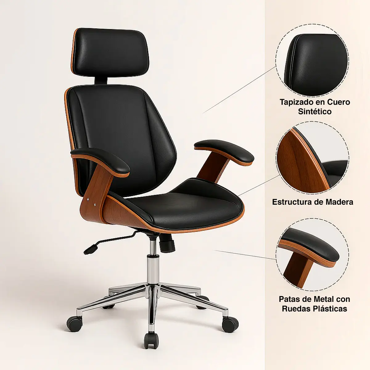 Set Nordic Work MDF - Natural | KLIK Muebles