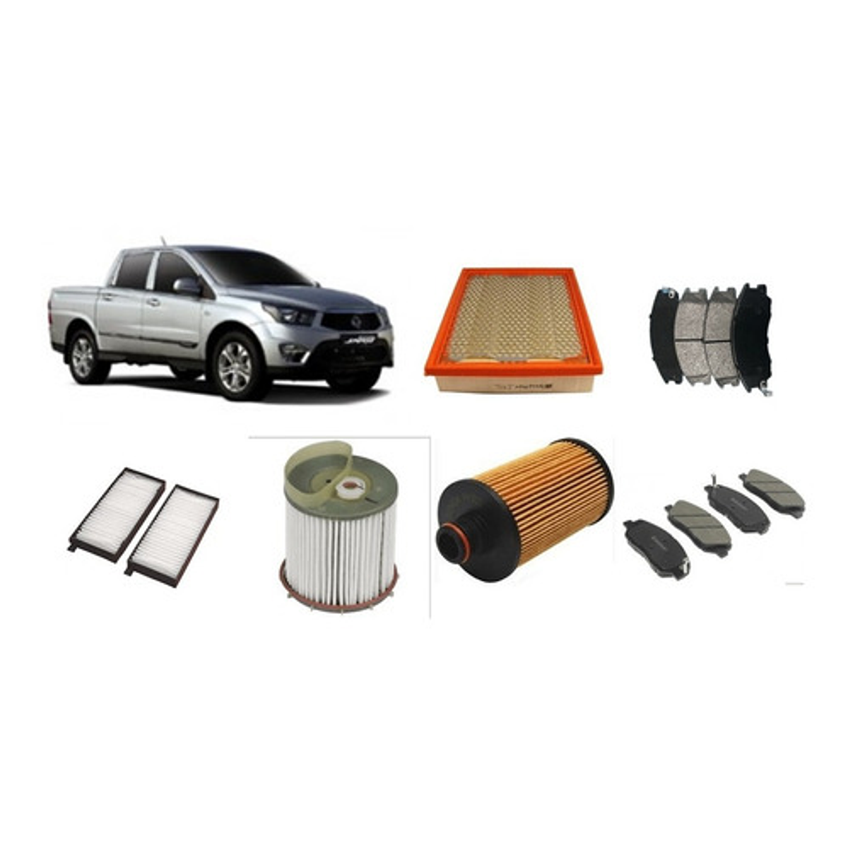 Kit Mantencion Actyon 2013-(filtro+pastilla)ver Descripcion