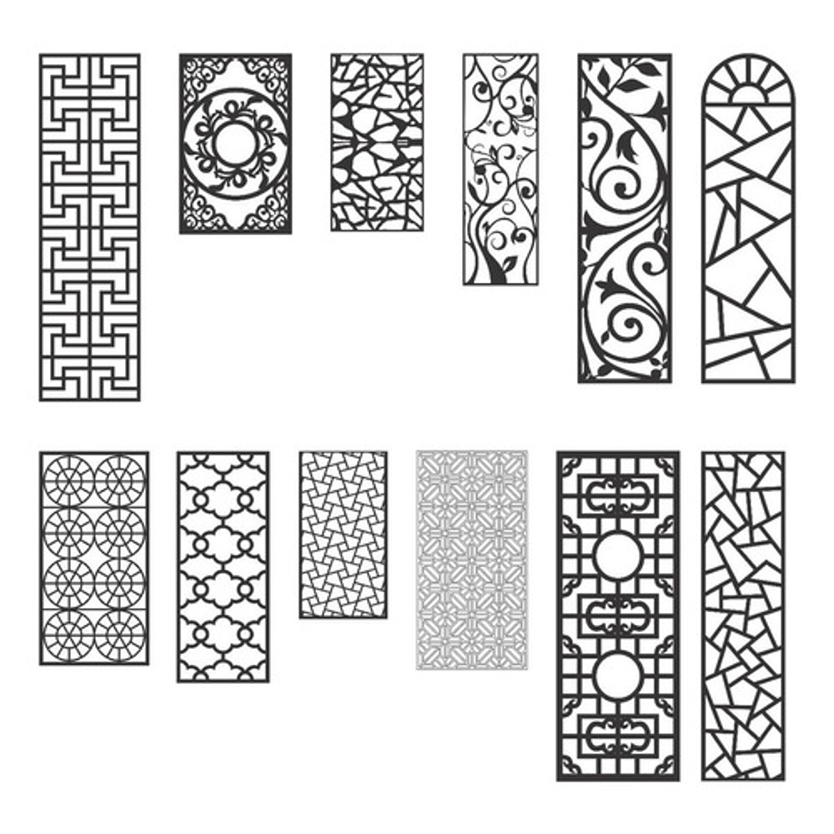 Painéis Decorativos +1900 Arquivos Vetores Dxf Cnc Laser | Kriato Design