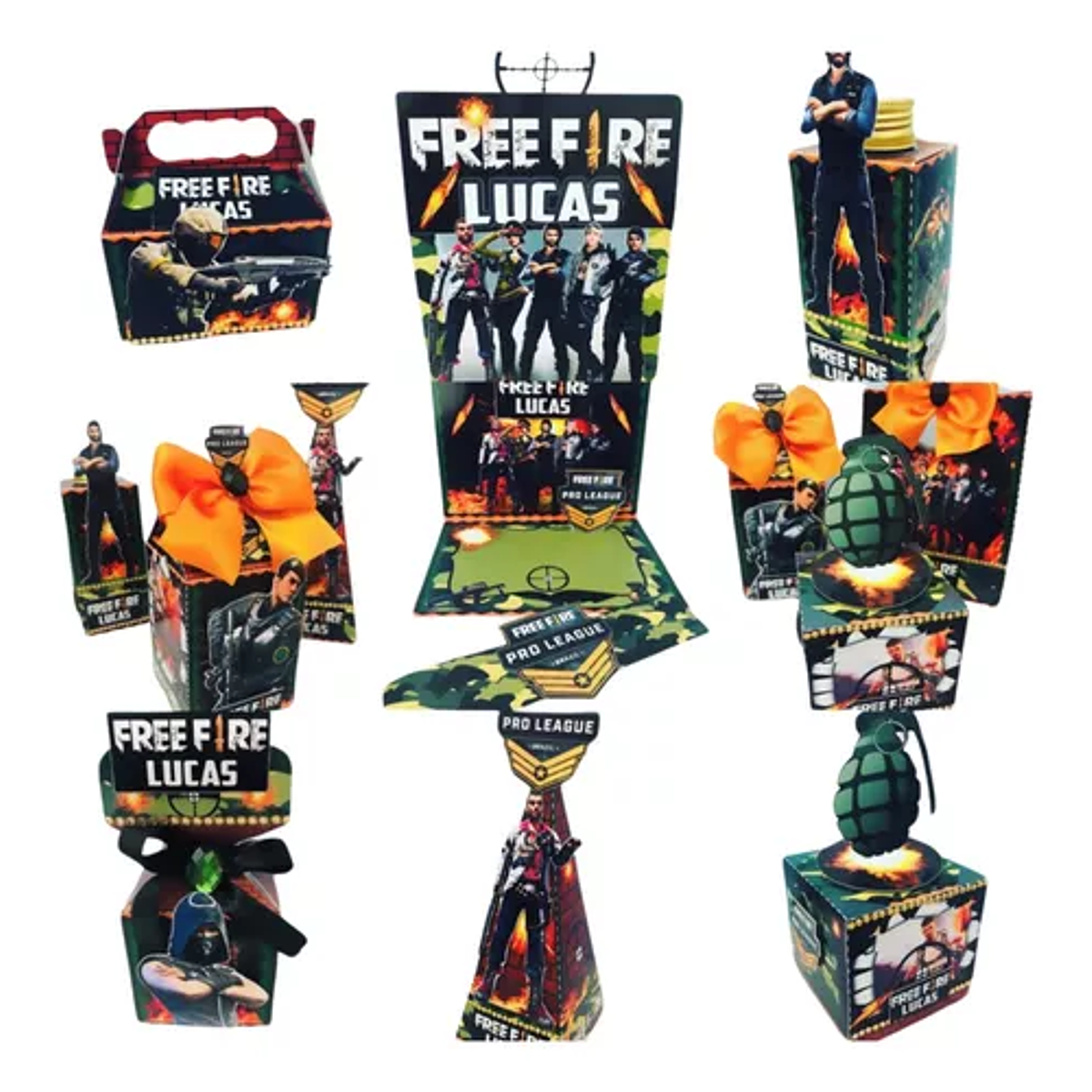 Arquivo De Corte Free Fire 3 Studio E Pdf | Kriato Design