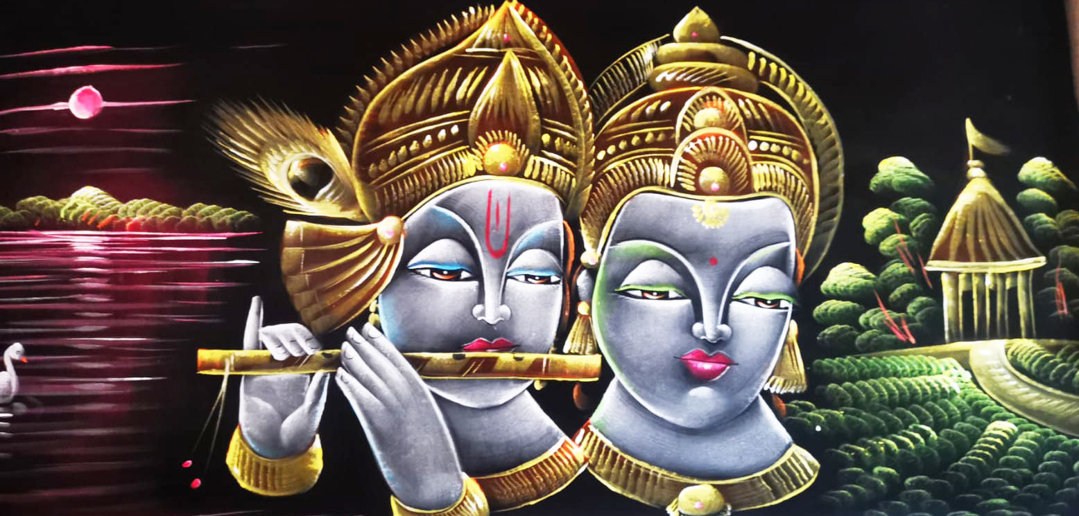 Lienzo Radha Krishna