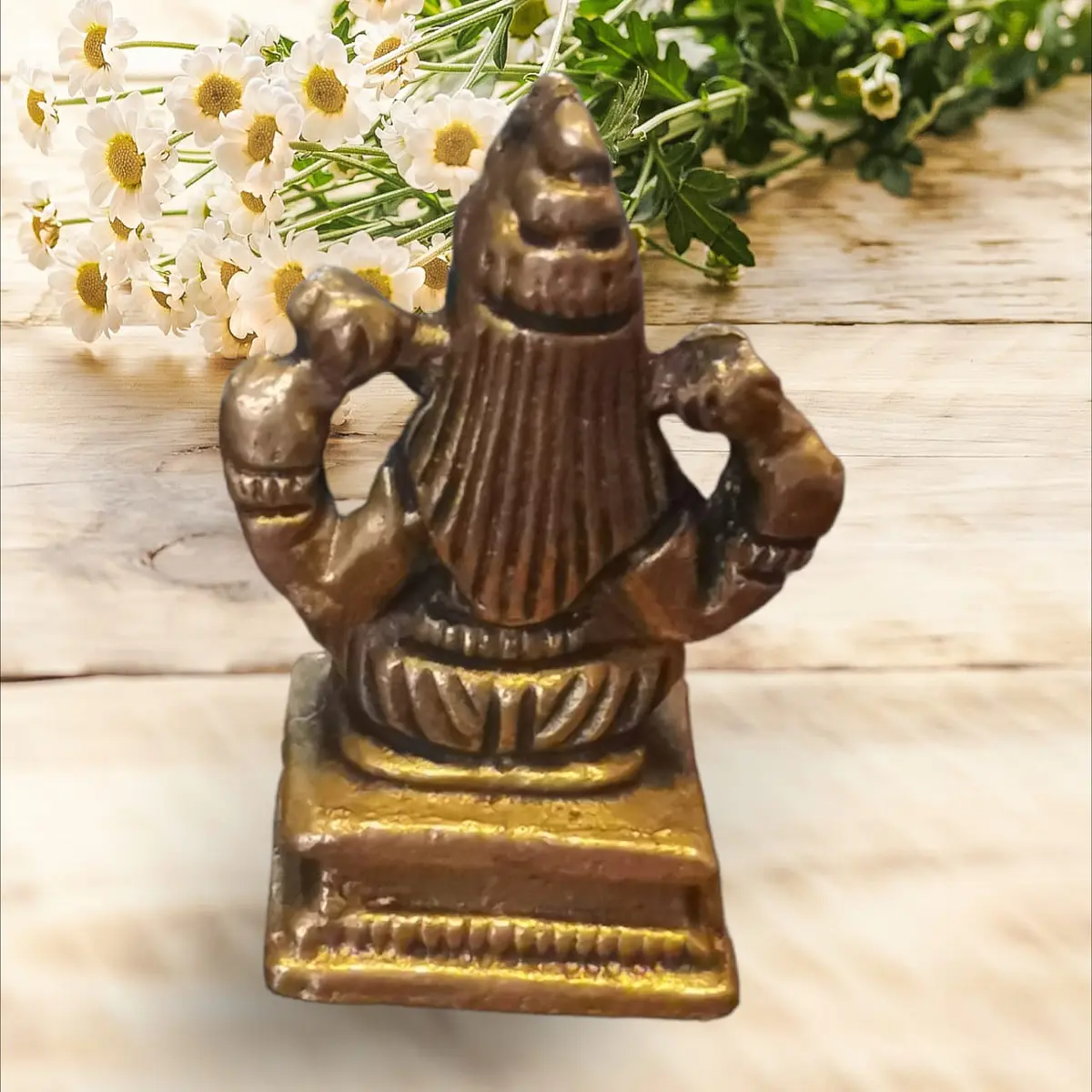 GANESH Y LAKSHMI DEVI EN BRONCE VERSIÓN MINI