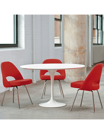 Mesa modelo Tulip de Eero Saarinen en color Blanco 100cm