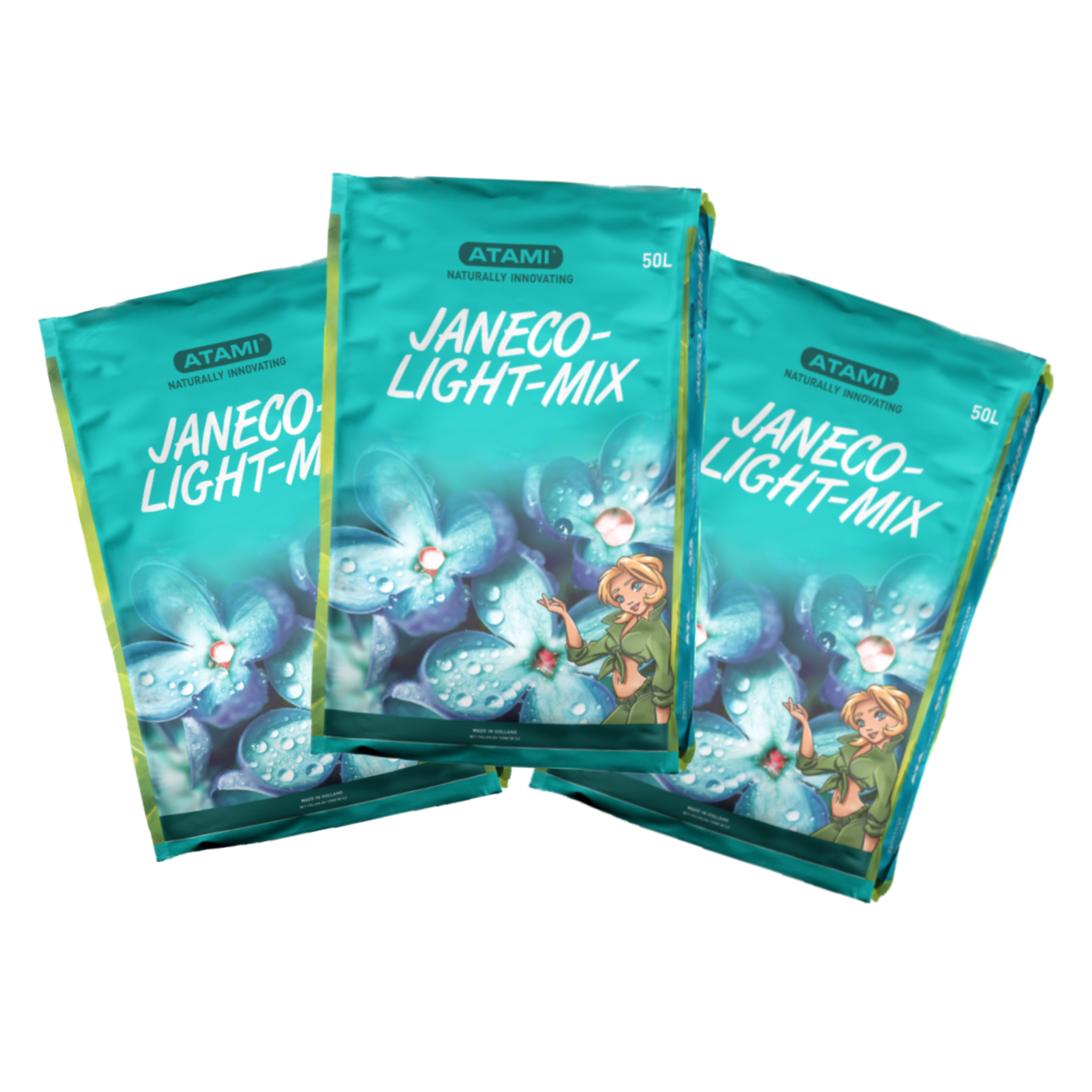 3 SACOS DE JANECO LIGHT MIX 50 LT ATAMI